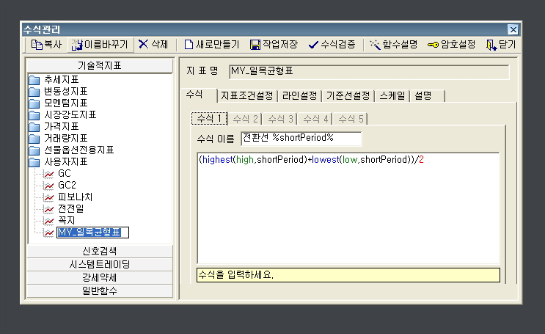 이평과 이평사이에 색상입히기 일목응용 선옵투자노하우 선물옵션 팍스넷 증권포털